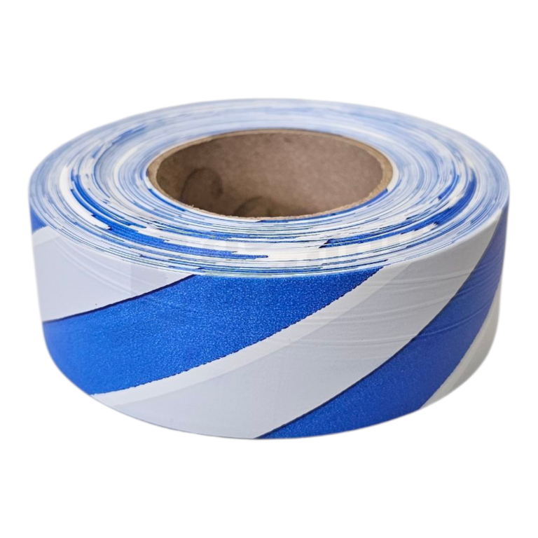 CINTA FLAGGING AZUL/BLANCA 300 PIES/91,4 MTS. DEMARCACION PRESCO ...